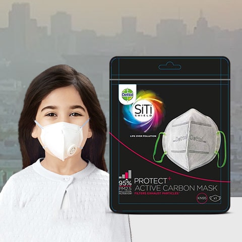 Dettol Siti Shield Carbon Activated Air Pollution Mask Price in India ...